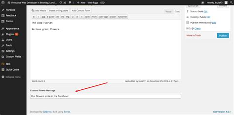 Hello World Tutorial On Advanced Custom Field Acf Wordpress Plugin Freelance Full Stack