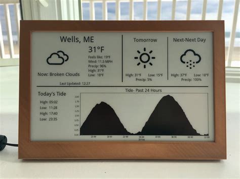 E Ink Tide And Weather Tracker Open Electronics