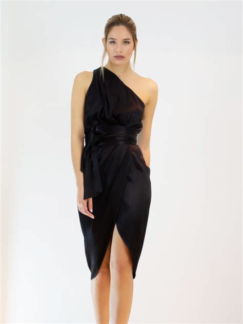 Sotris Collection Darted One Shoulder Dress Sotris Stores