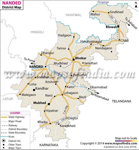 Nanded In Maharashtra Map Brandy Tabbitha