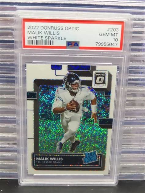 Malik Willis 2022 Optic 203 White Sparkle Ssp Price Guide Sports