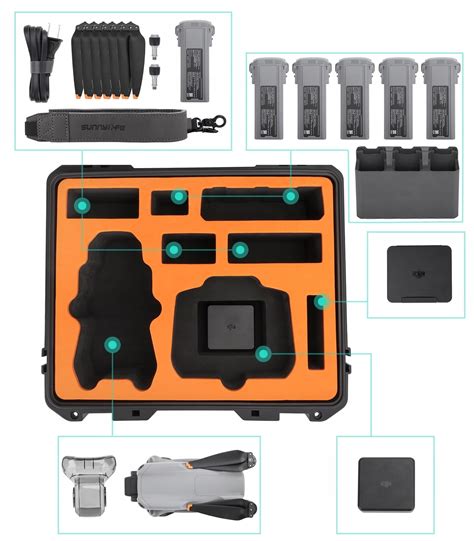 Wodoodporna Walizka Transportowa Sunnylife Do DJI Air 3 Fly More Combo