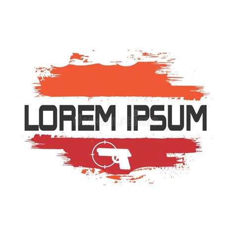 Grudge Ink Gun Sniper Logo And Icon Stock Vector Illustration Of Draw Vector 187045596