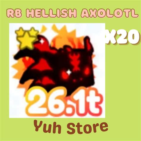 X Rainbow Hellish Axolotl Pet Simulator X Fast Delivery
