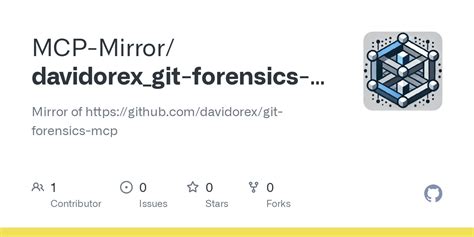 github mcp mirror davidorex git forensics mcp mirror of
