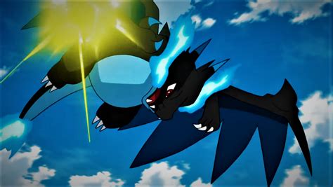 Alains Mega Charizard X Using Thunder Punch By Pokemonsketchartist On