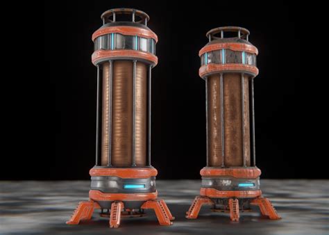 3d Model Sci Fi Reactor Vr Ar Low Poly Cgtrader