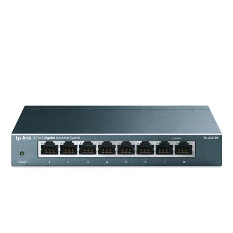 Switch 8 Port Gigabit Switch Con 8 Puertos Rj45 Tl Sg108 Acustic