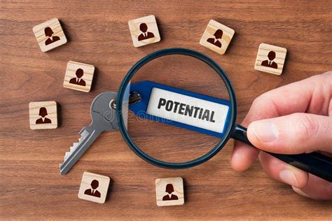 Unlock Potential Of Human Resources Stock Image Image Of Cubes