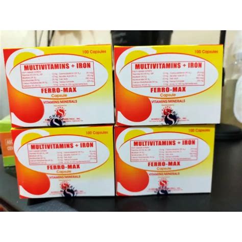 Ferro Max Multivitamins Iron 100 Capsules Ferromax Lazada Ph