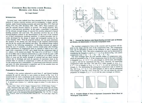 Pdf Concrete Box Sections Under Biaxial Bending And Axial Load