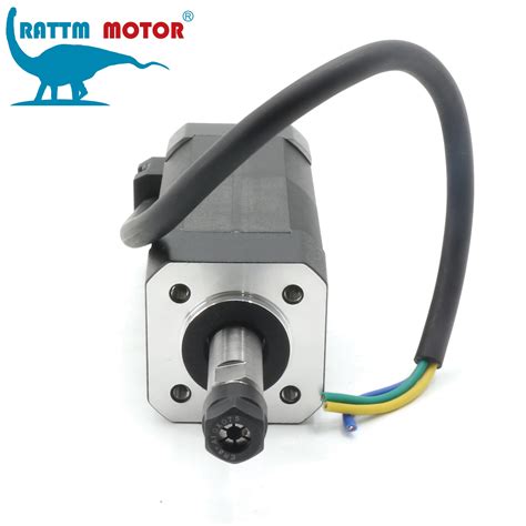 Square W ER Brushless Spindle Motor CNC Kit DBD V Brushless Driver With Spindle Clamp