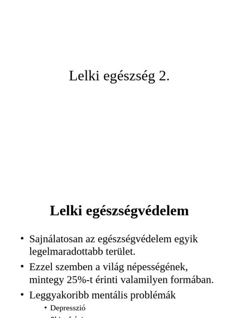Lelki Egészség 2 Pdf