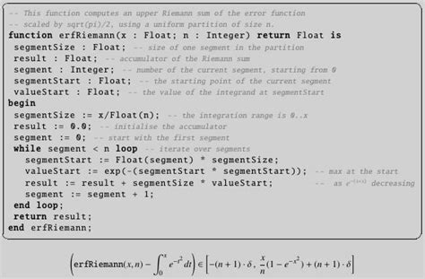 A Floating Point Program And Its Functional Specification Parametrised Download Scientific