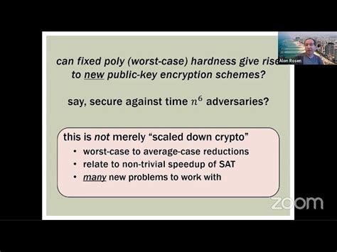 Free Video Fine Grained Cryptography A New Frontier From Theiacr Class Central