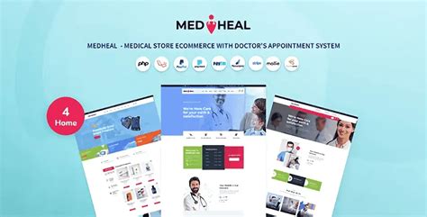 Medheal Medical Store ECommerce With Doctor Appointment System PHP