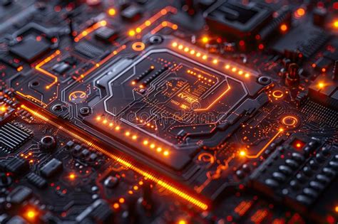 Vibrant Futuristic Circuitry Stock Illustration Illustration Of Singular Vibrant 303945385