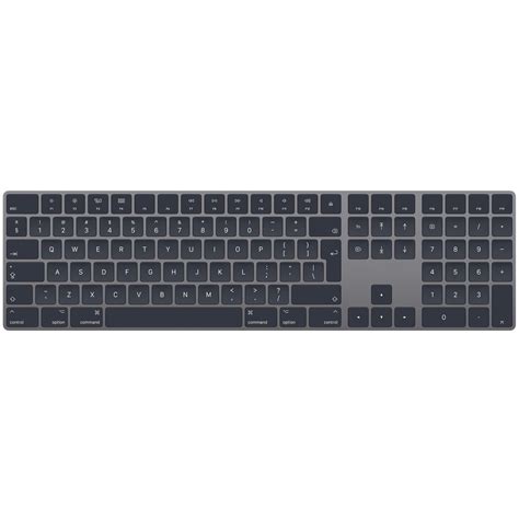 apple apple magic keyboard with eject key and numeric keypad space gray