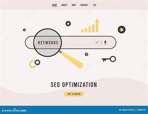Seo Optimization Concept Search Engine Optimization Digital Marketing Strategy Stock Vector