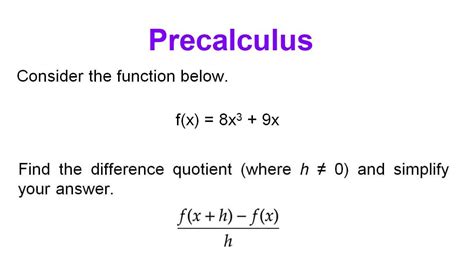 Precalculus Youtube