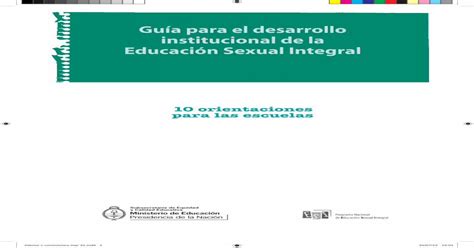 Guía Para El Desarrollo Institucional De La Educación · Xual