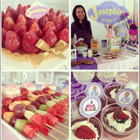 Princess Sofias Sweet And Healthy Purple Fruit Corner