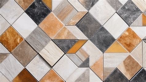 Elegant Ceramic Tiles A Fusion Of Geometric Patterns And Natural