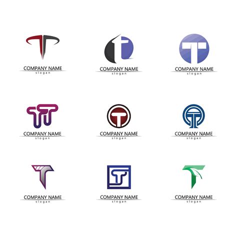 Imagen Del Logotipo De La Letra T Y Vector Gráfico De Diseño De La