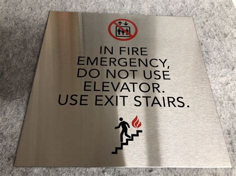 Engraved Stainless Steel Signs Cab Signs