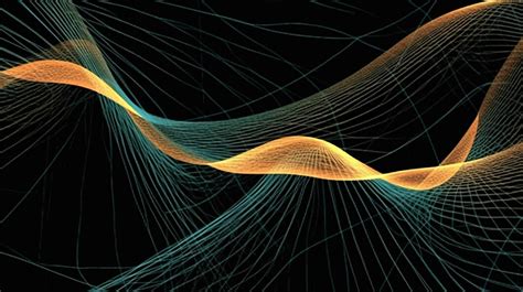 Premium Photo Network Abstract Background Data Visualization