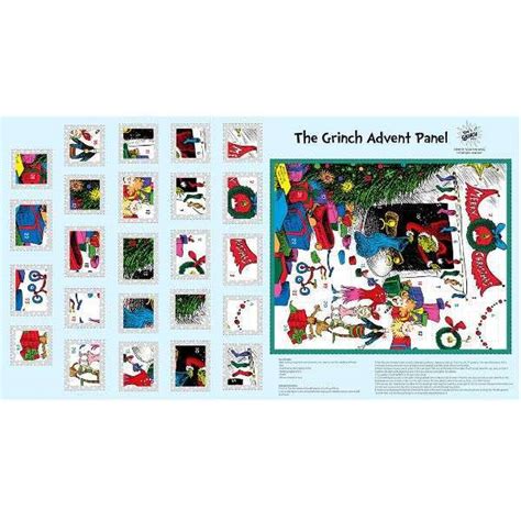 Grinch Advent Calendar Fabric At Louise Frye Blog
