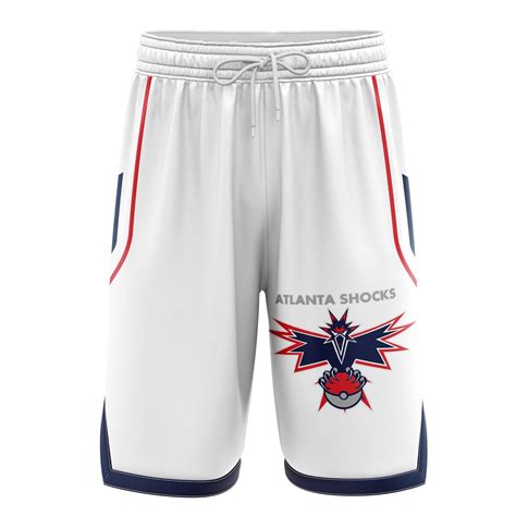 Atlanta Shocks Zapdos Pokemon Basketball Shorts Animebape