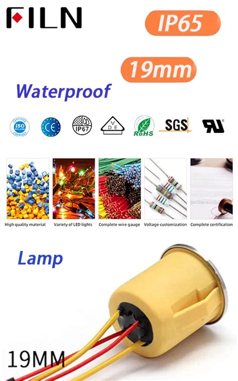 Great Lamp Push Button Switch Filn 19mm Lamp Push Button Switch
