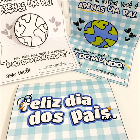 Cartão Dia Dos Pais Melhor Pai Do Mundo Núcleo Da Pedagogia