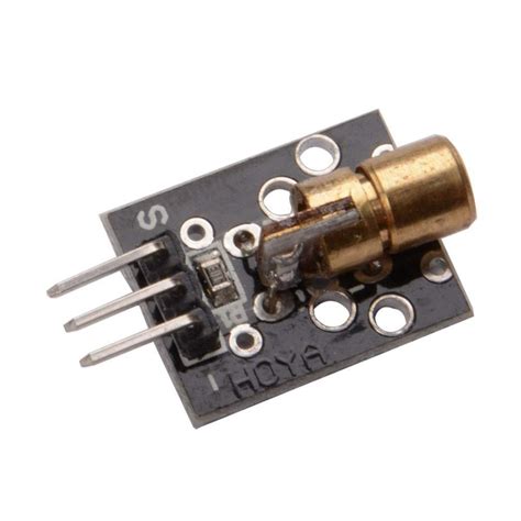 10PCS Ky 008 650nm 5v Red Laser Sensor 6mm 5mw Transmitter Module Dot