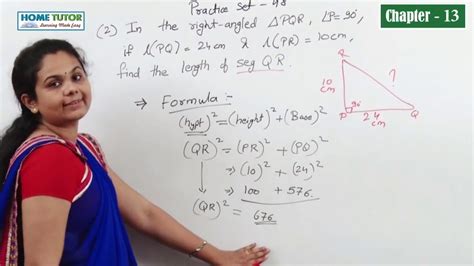 Std 7th Ch 13 Pythagoras Theorem Full Chapter Part 2 MH Board