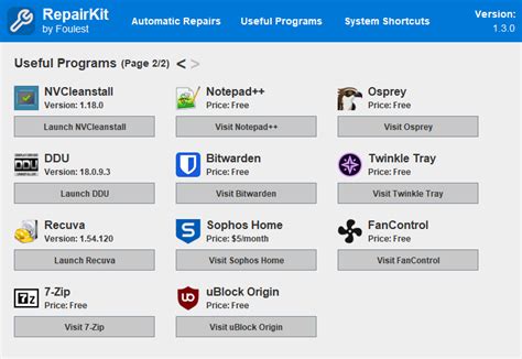 Github Foulestrepairkit All In One Java Based Windows Repair And