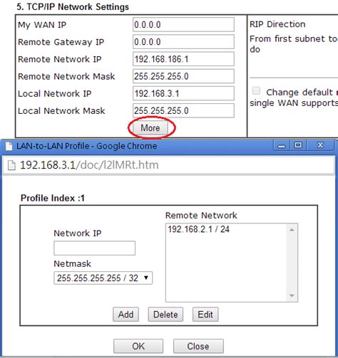 Access Multiple Subnets Through The Same Vpn Tunnel Draytek