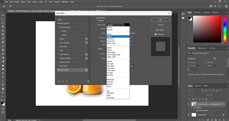 how to add drop shadow in photoshop geeksforgeeks