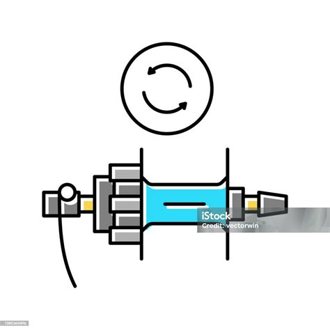 부싱 유지 보수 및 조정 색상 아이콘 벡터 일러스트레이션 동조에 대한 스톡 벡터 아트 및 기타 이미지 동조 디스크 배경