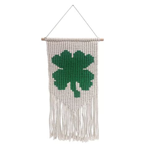 Celebrate Together™ St Patricks Day Shamrock Macrame Wall Decor