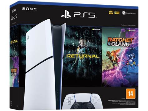 PlayStation 5 Slim Edição Digital 2024 1TB 1 Controle Branco Sony