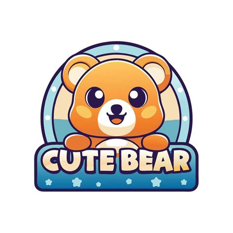 Cute Bear Logo Design 53669474 Vector Art At Vecteezy