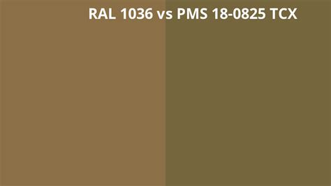 Ral 1036 Vs Pms 18 0825 Tcx Ral Colour Chart Uk