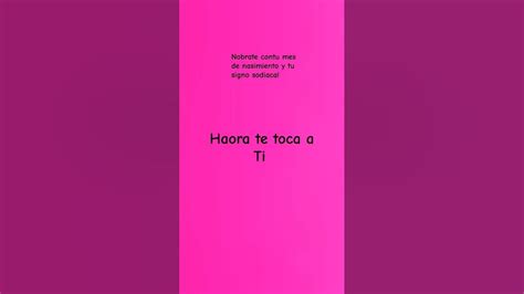 Aora Te Toca Ati Youtube