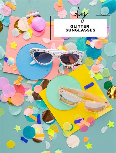 Diy Glitter Sunglasses Add Sparkle To Your Shades