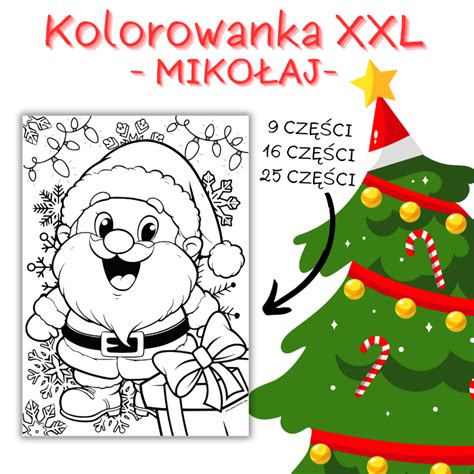 Mikołaj Kolorowanka Xxl