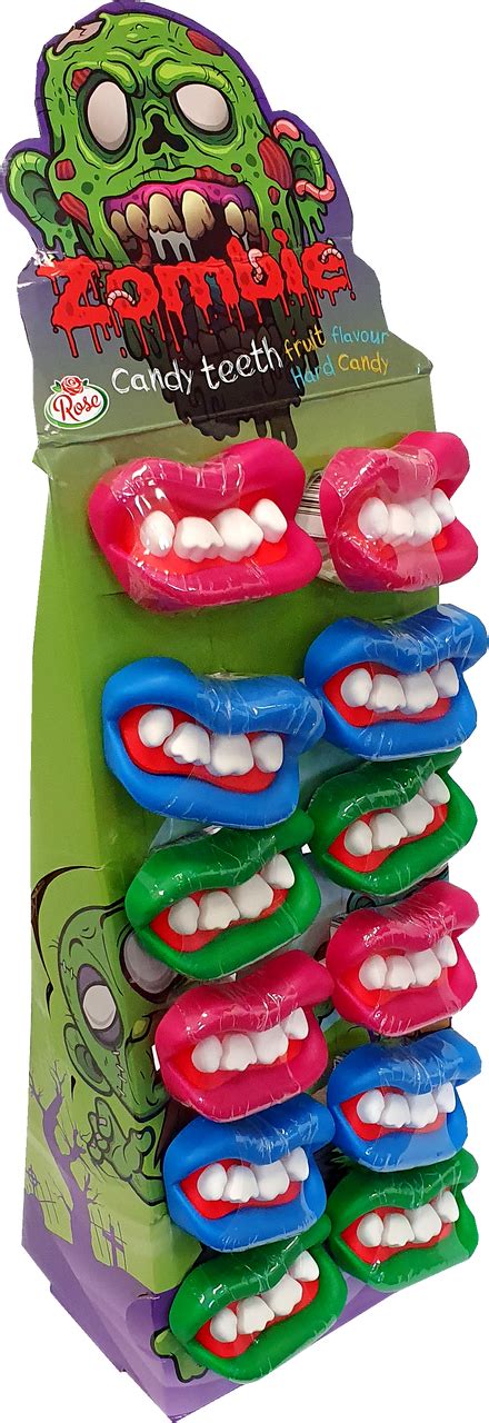 Zombie Candy Teeth Pop 12 X 15g