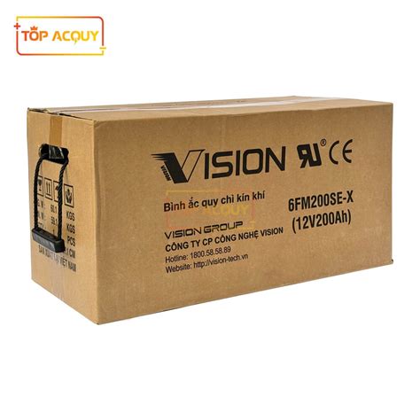 Ắc Quy Vision 12v 200ah 6fm200se X Agm Vlra
