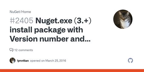 Nugetexe 3 Install Package With Version Number And Excludeversion